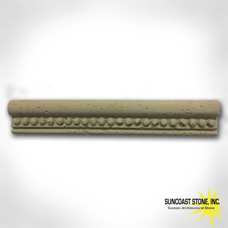 Acanthus Leaf listello border tile 12x3 - Suncoast Stone