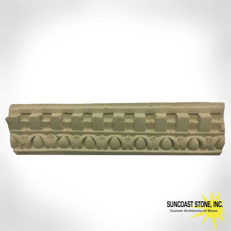 Acanthus Leaf listello border tile 12x3 - Suncoast Stone