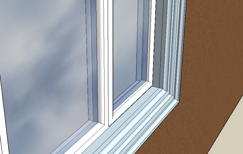 CS19 exterior window casing profile - Suncoast Stone