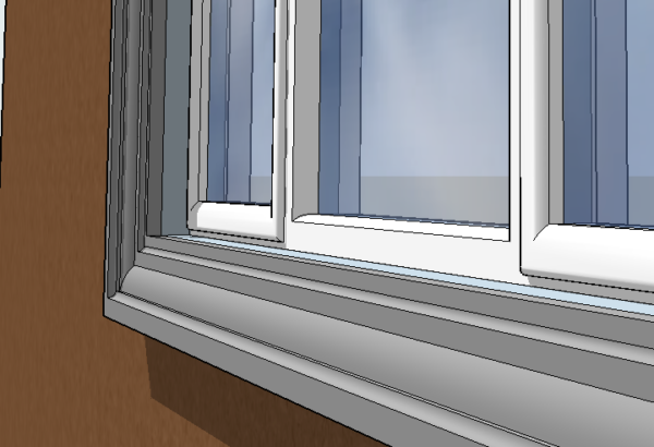 CS22 exterior window casing trim profile - Suncoast Stone