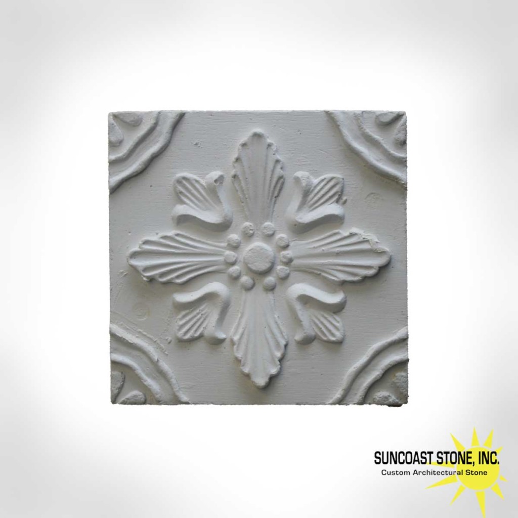 RS57 Rosette 6 inch repeat - Suncoast Stone